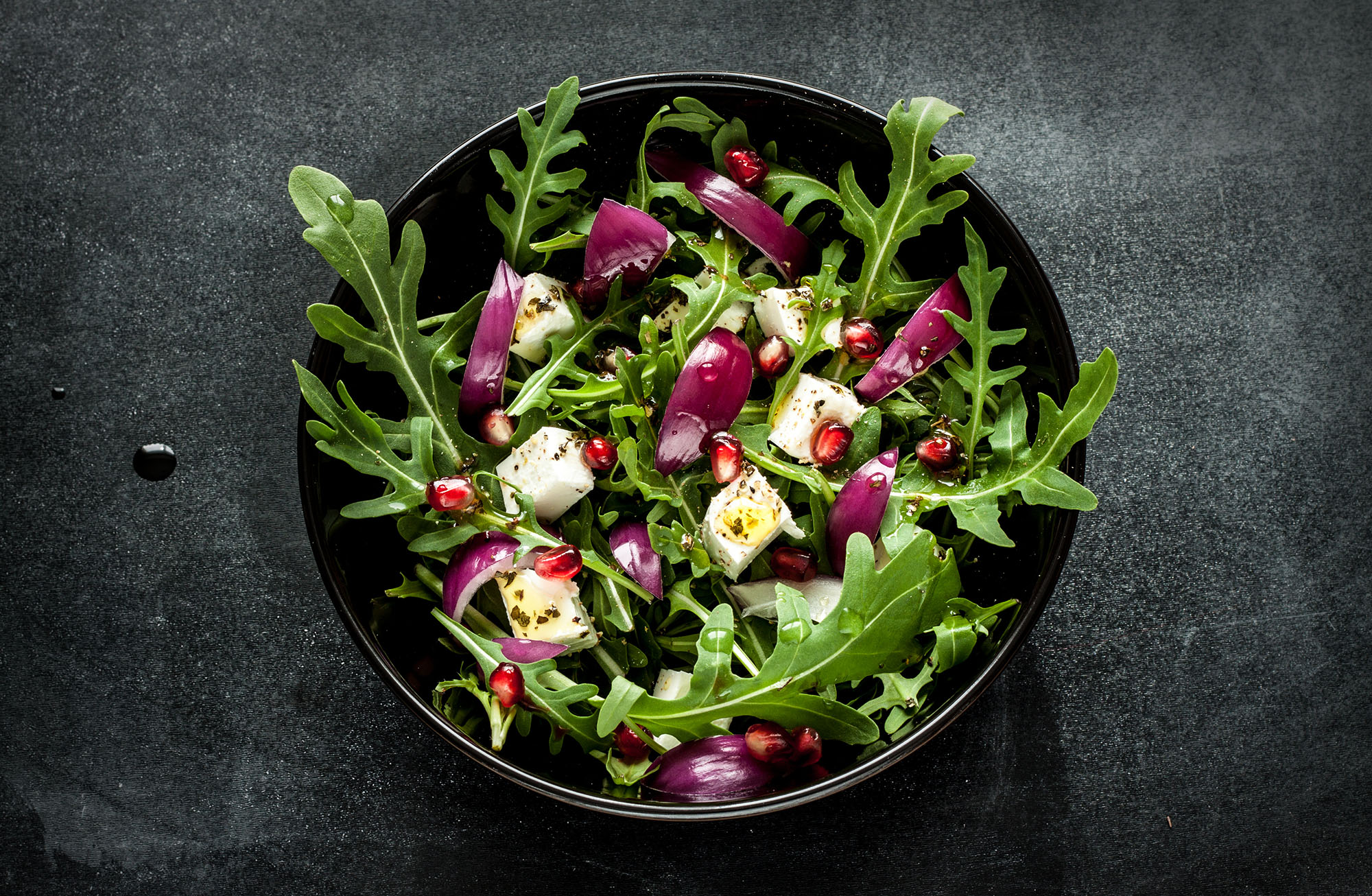 Rocket Feta And Pomegranate Salad Oversixty